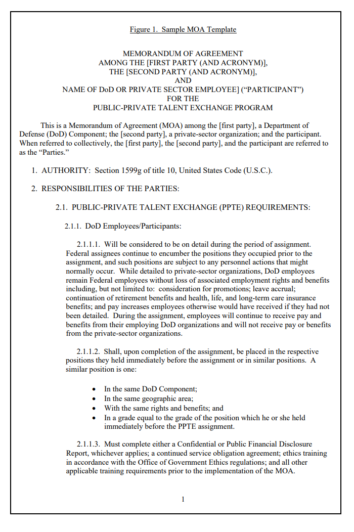 Memorandum of Agreement Template | Free Business Templates